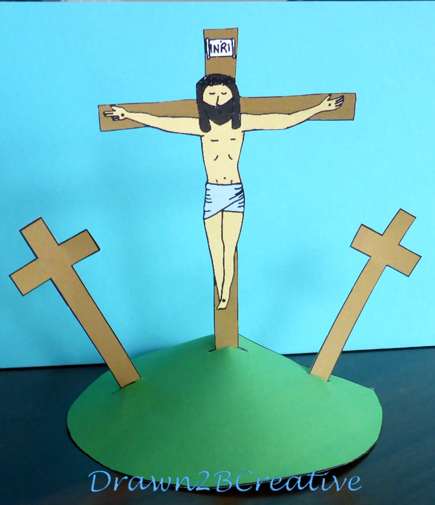 40 Days of Free Lenten Printables: Calvary Hill - Drawn2BCreative