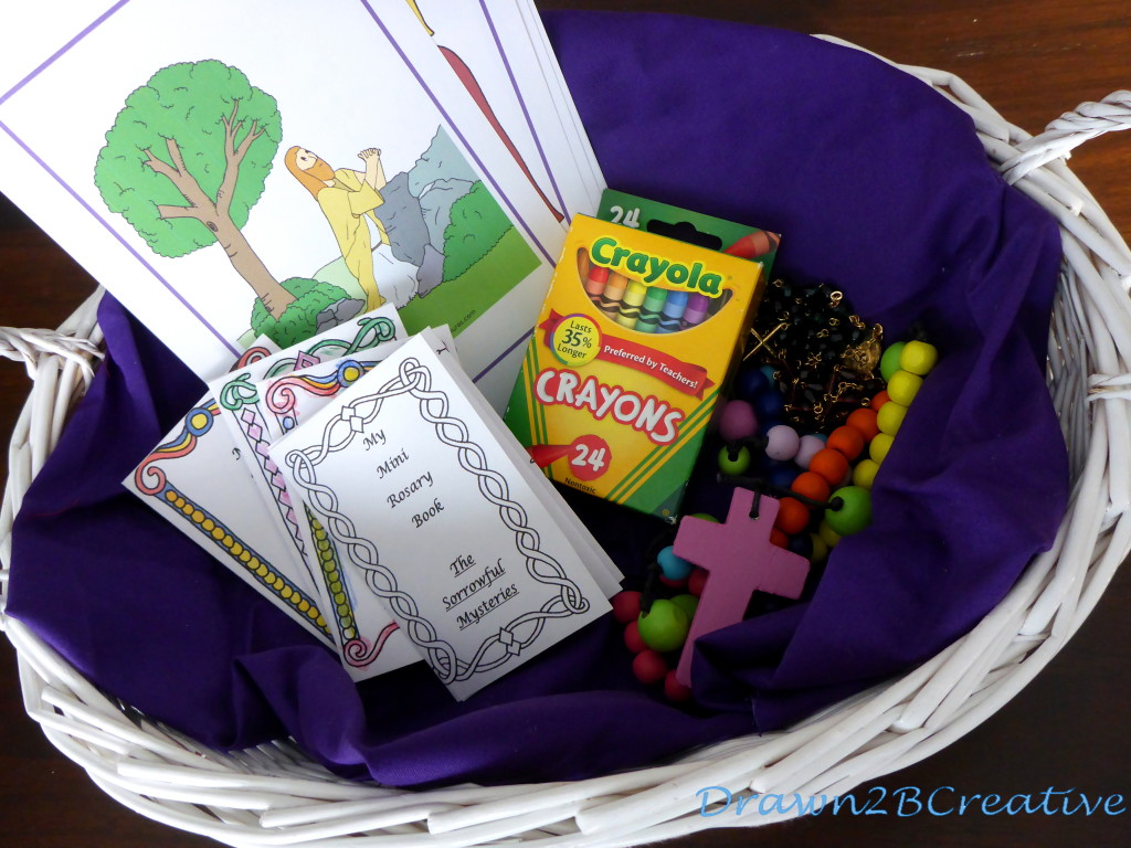 40 Days of Free Lenten Printables: Sorrowful Mysteries Mini Rosary Book ...