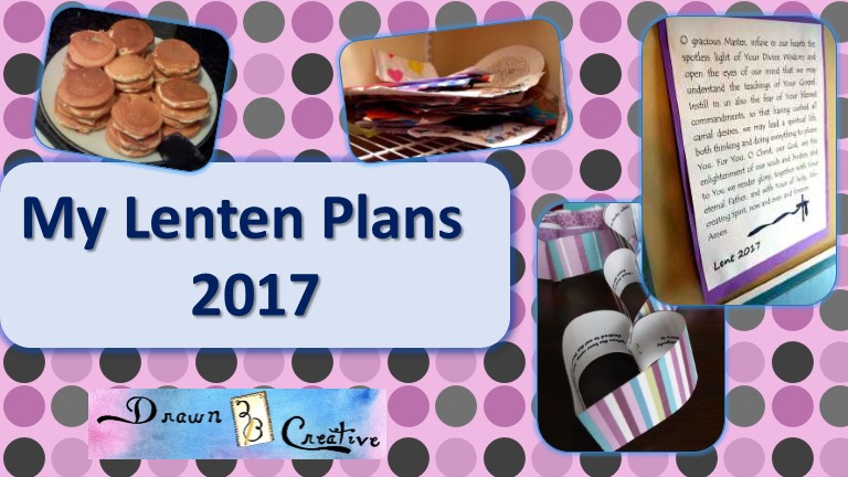 My Lenten Plans - Drawn2BCreative